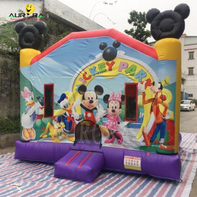 China Minnie Mouse Inflatable Bounce House Inflatable Mickey Jumping Castle For Kids Park for sale