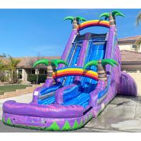 China Giant Inflatable Water Slide For Outdoor Party Bounce House Blue Water Slide for sale