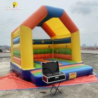 China Yellow Blue Inflatable Bounce House Bouncy Castle Indoor Outdoor Bouncy House for sale
