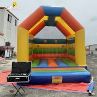 China Yellow Blue Inflatable Bounce House Bouncy Castle Indoor Outdoor Bouncy House for sale