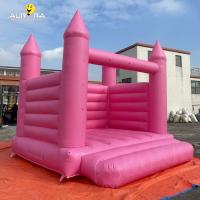 China Pink Moonwalk Inflatable Bouncy Castle Wedding 10x10ft Bouncy Castle For Party for sale