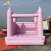 China Pink Inflatable Wedding Bouncy Castle PVC Tarpaulin Jumping Castle Bounce House for sale