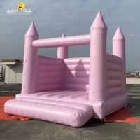 China Pink Inflatable Wedding Bouncy Castle PVC Tarpaulin Jumping Castle Bounce House for sale
