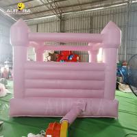 China Jumping Bouncy House Kids Pink Inflatable Bounce House 10x10 For Wedding Party Rental for sale