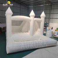 China Commercial Adults Kids Inflatable White Wedding Bouncy Castle Modern Bounce House for sale