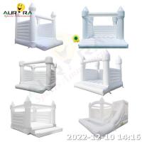 China Water Slide Bounce House Inflatable Customized All White Moonwalk Bounce House for sale