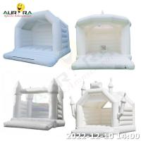 China Water Slide Bounce House Inflatable Customized All White Moonwalk Bounce House for sale
