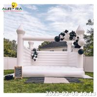 China Water Bounce House Inflatable Wedding Bouncy Castle White With Ball Pit for sale