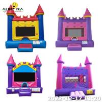 China Inflatable Commercial Palm Tree Bounce House Inflatable With Slide For Parties for sale
