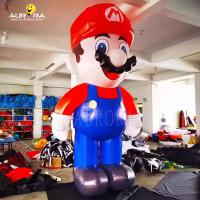 China Custom Promotional Advertising Inflatables Man Mario Cartoon Models For Children'S Day for sale