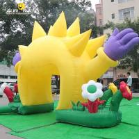 China Commercial Promotional Custom Inflatable Advertising Sunflower Inflatable Arch for sale