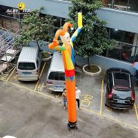China 6m Inflatable Advertising Signs Clown Advertising Inflatable Air Dancer Man EN14960 SGS for sale
