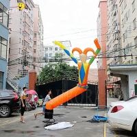 China 6m Inflatable Advertising Signs Clown Advertising Inflatable Air Dancer Man EN14960 SGS for sale