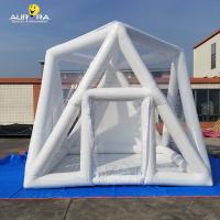 China Outdoor Non Continuous Inflatable Bubble Tent House Convenience PVC White Windproof for sale
