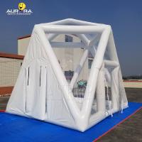 China Outdoor Non Continuous Inflatable Bubble Tent House Convenience PVC White Windproof for sale