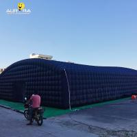 China Outdoor 5m Diameter Inflatable Nightclub Tent Large Black Disco Party Tent for sale