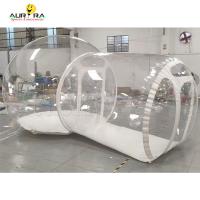 China Plastic PVC Inflatable Bubble House Outdoor Camping Transparent Bubble Dome Tent for sale