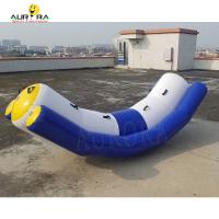 China Custom Color PVC Inflatable Water Seesaw Double Rocker Water Pool Toy for sale