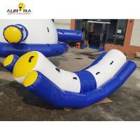 China Custom Color PVC Inflatable Water Seesaw Double Rocker Water Pool Toy for sale