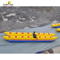 China 8 Persons Inflatable Water Toys Yellow Water Sports Flying Fish Banana Boat for sale