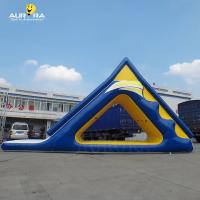 China PVC Tarpaulin Outdoor Inflatable Water Toys Floating Water Slide Climbing Wall Tower For Sea for sale