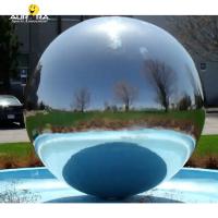 China Damp Proof Giant Inflatable Mirror Balloon , Silver Mirror Spheres For Decoration for sale
