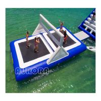 China Custom Size Color Inflatable Water Toys , trampoline Giant Inflatable Volleyball Court for sale