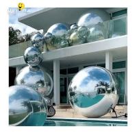 China Pink PVC Inflatable Mirror Balls Event Decoration Big Shiny Balloon 1m-5m Diameters for sale