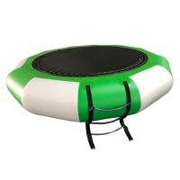 China Outdoor Floating Inflatable Water Toys Trampoline With Metal Structure And Spring for sale