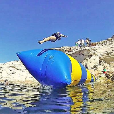 China Customized Size Inflatable Water Toys Water Blob Inflatable Jump Pillow Catapult OEM for sale