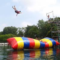 China Customized Size Inflatable Water Toys Water Blob Inflatable Jump Pillow Catapult OEM for sale