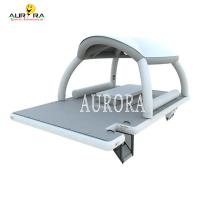 China PVC Tarpaulin Inflatable Floating Water Platform With Awning Customized Logo for sale
