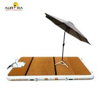 China Inflatable Floating Platform Double Wall Fabric Pvc 352cmx155cm 20cm Thickness for sale