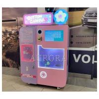 China Fully Automatic Cotton Candy Vending Machine With Credit Card And Coins Payments for sale