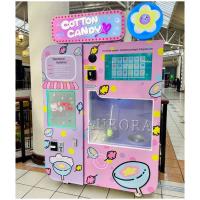 China Touch Screen Commercial Vending Cotton Candy Machine With 25L Tank Capacity for sale