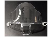 China Anti Spit PET Chef Anti Fog Mouth Shield Face Shield No Fog Reusable for sale