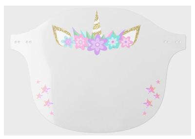 China Fashion Party Cute Kids Plastic Face Shield Child'S Face Shield For 2 3 Year Old for sale