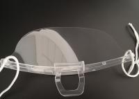 China 20 Pieces Open Mouth Half Visor Face Shield Face Guard Visor For Hairdressers for sale