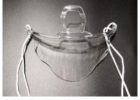 China Transparent Catering Mouth Shield Guard Reusable Floral Shaped Nose Clip Cover for sale
