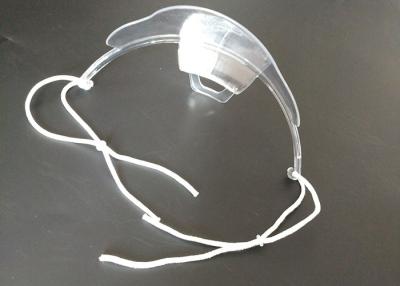 China PET clear plastic Nose And Mouth Face Shield For Catering Service for sale