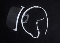 China 2 Pcs Oilproof Clear Kitchen Mouth Shield restaurant With Adjustable Elastic Strap for sale