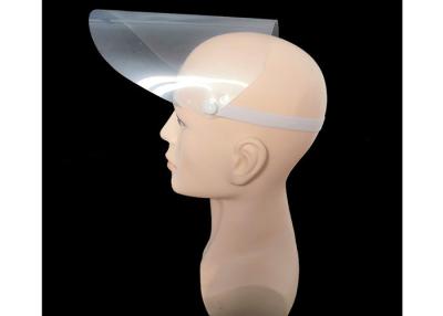 China Splash Protection Transparent Reusable Cleanable Face Shield Visors With Elastic Cord for sale