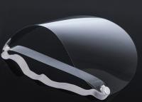 China Splash Protection Transparent Reusable Cleanable Face Shield Visors With Elastic Cord for sale