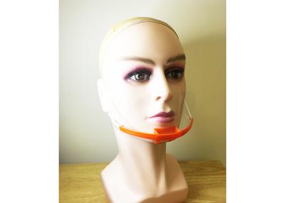 China FDA Clear Bottom Clear Half Visor Face Shield Mouth Cover For Hotels for sale