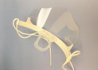 China White Polyester European Style Transparent Nose And Mouth Face Shield FDA Approved for sale