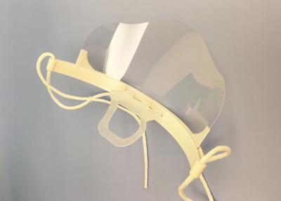 China White Polyester European Style Transparent Nose And Mouth Face Shield FDA Approved for sale