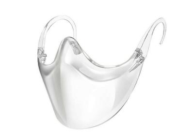 China 24x19cm Anti Saliva Transparent Open Mouth Shield Polycarbonate Guard for sale