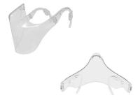 China 24x19cm Anti Saliva Transparent Open Mouth Shield Polycarbonate Guard for sale