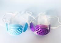 China Lightweight clear Purple Protective Face Mouth Shield Mouth And Nose Plastic Shield for sale