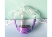 China Lightweight clear Purple Protective Face Mouth Shield Mouth And Nose Plastic Shield for sale